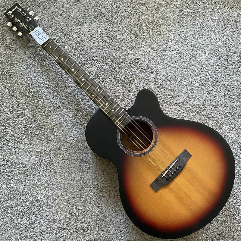 Акустическая гитара Caganey 41" с вырезом (cutaway), цвет sunset burst, ель+клен (ламин.), для начинающих