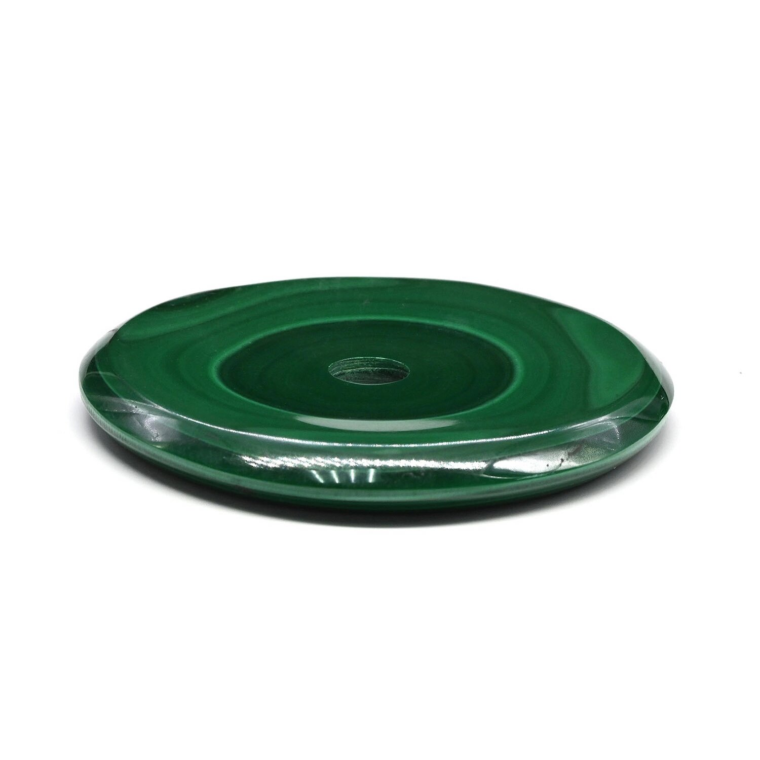 Подставка под шар и яйцо из малахита 50*50*5мм. .