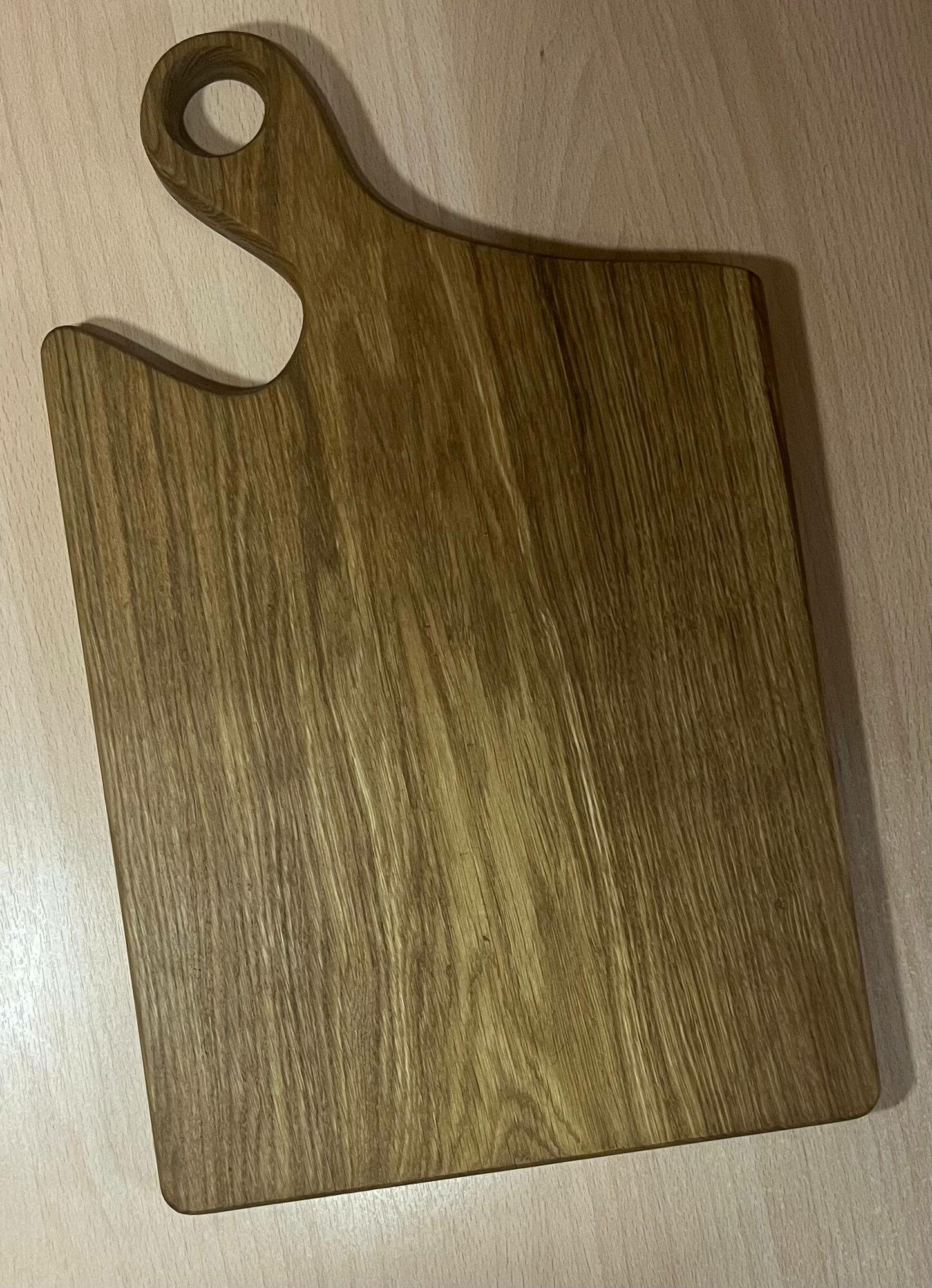 Разделочная доска "Живое дерево", фигурная, дуб, ясень, 37x23x2.5 см