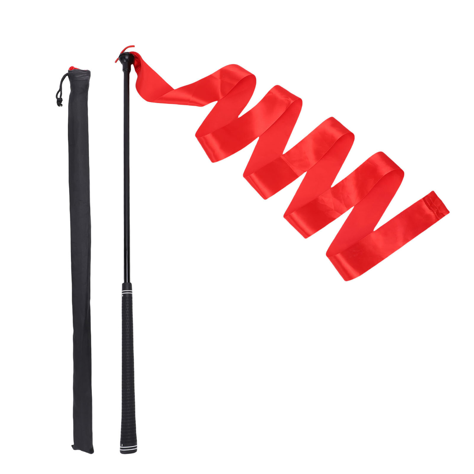 Тренажер для гольфа с нескользящей резиновой рукояткой, палочка для разминки клюшек с лентой и звуковой обратной связью.