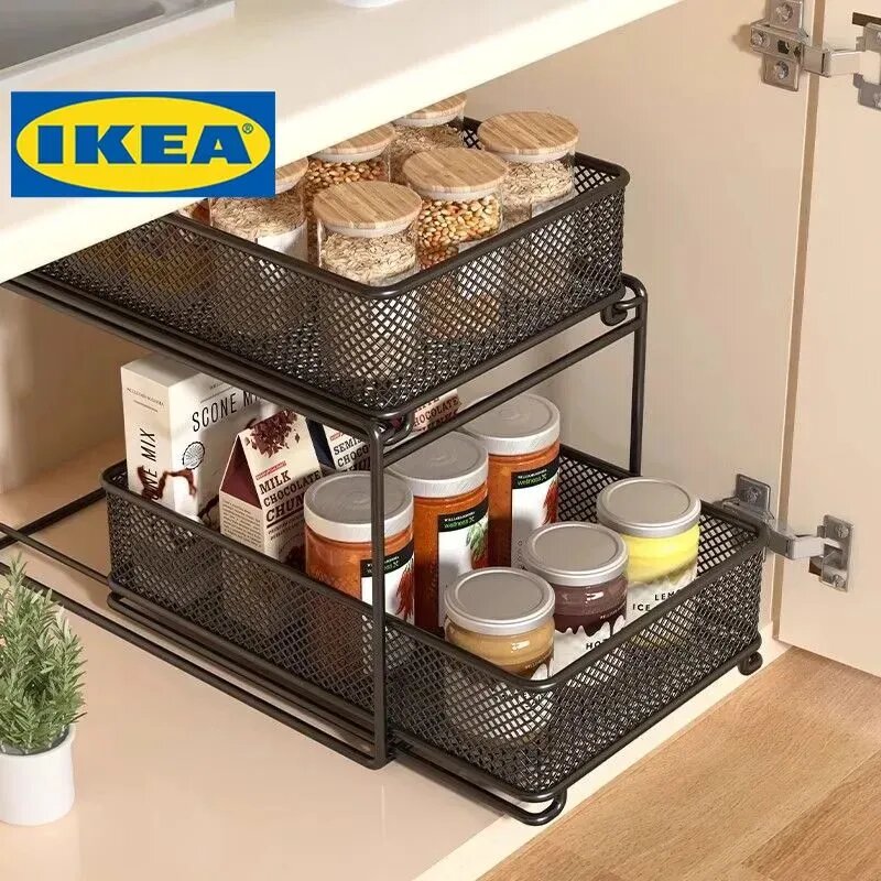 IKEA Этажерка, 2 секц, Металл, 38х20х30 см