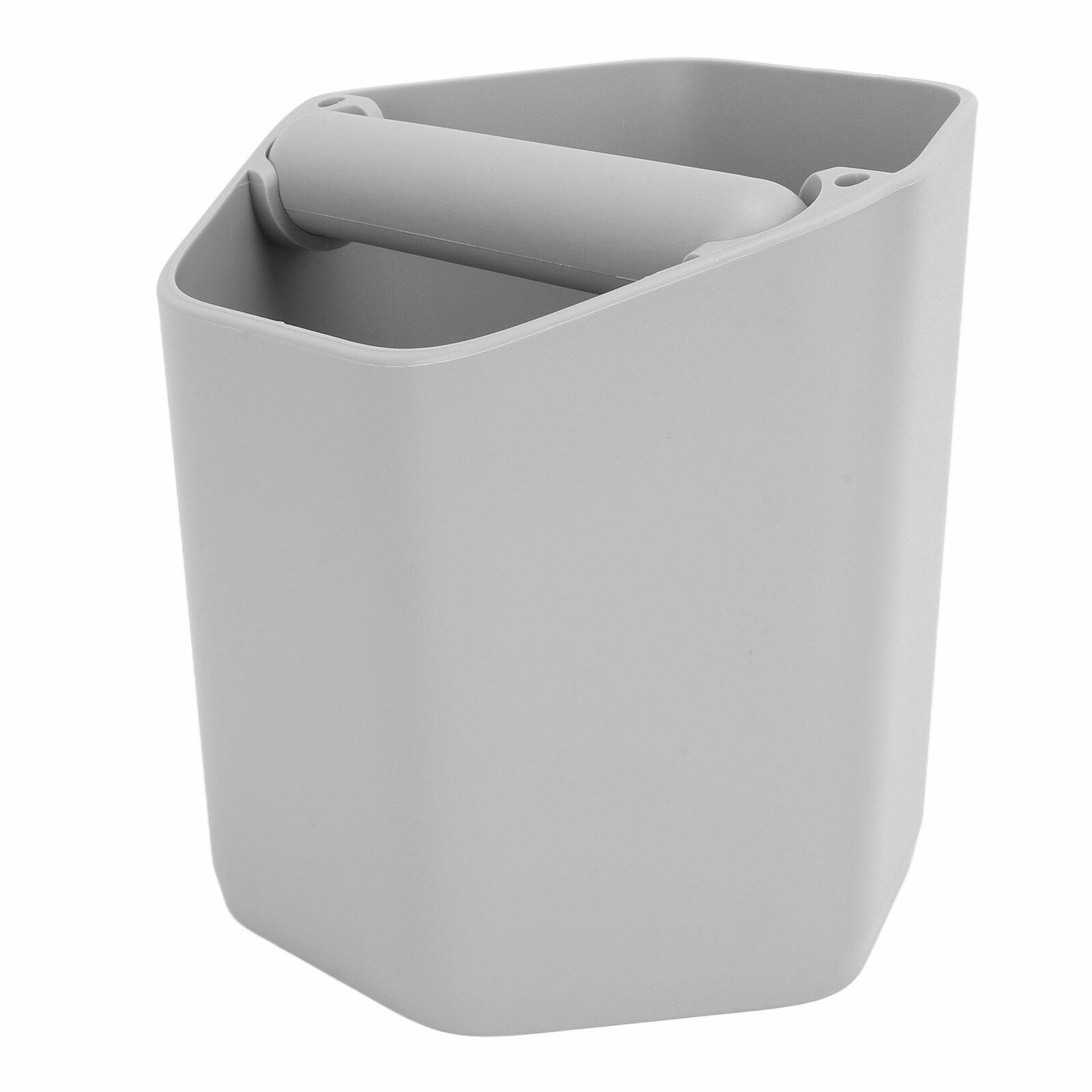 Контейнер для кофе Контейнер для кофейной гущи большой емкости с ручками и нескользящим основанием, серый цвет