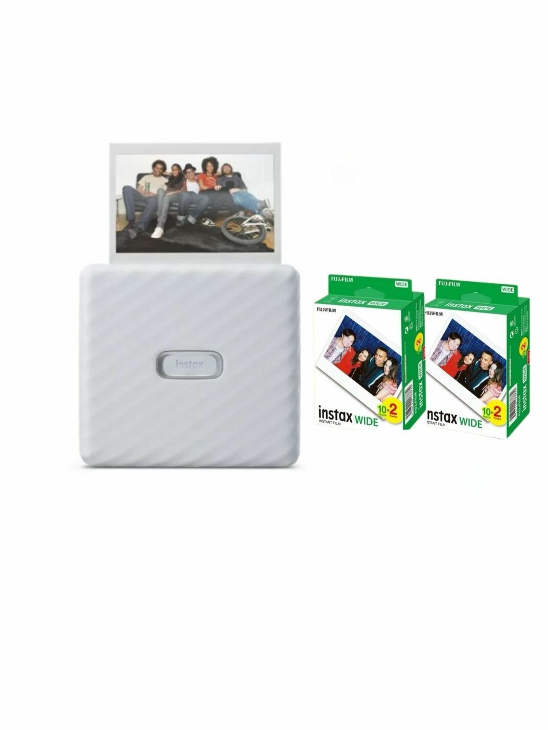 Фотопринтер Fujifilm Instax Link Wide Ash White