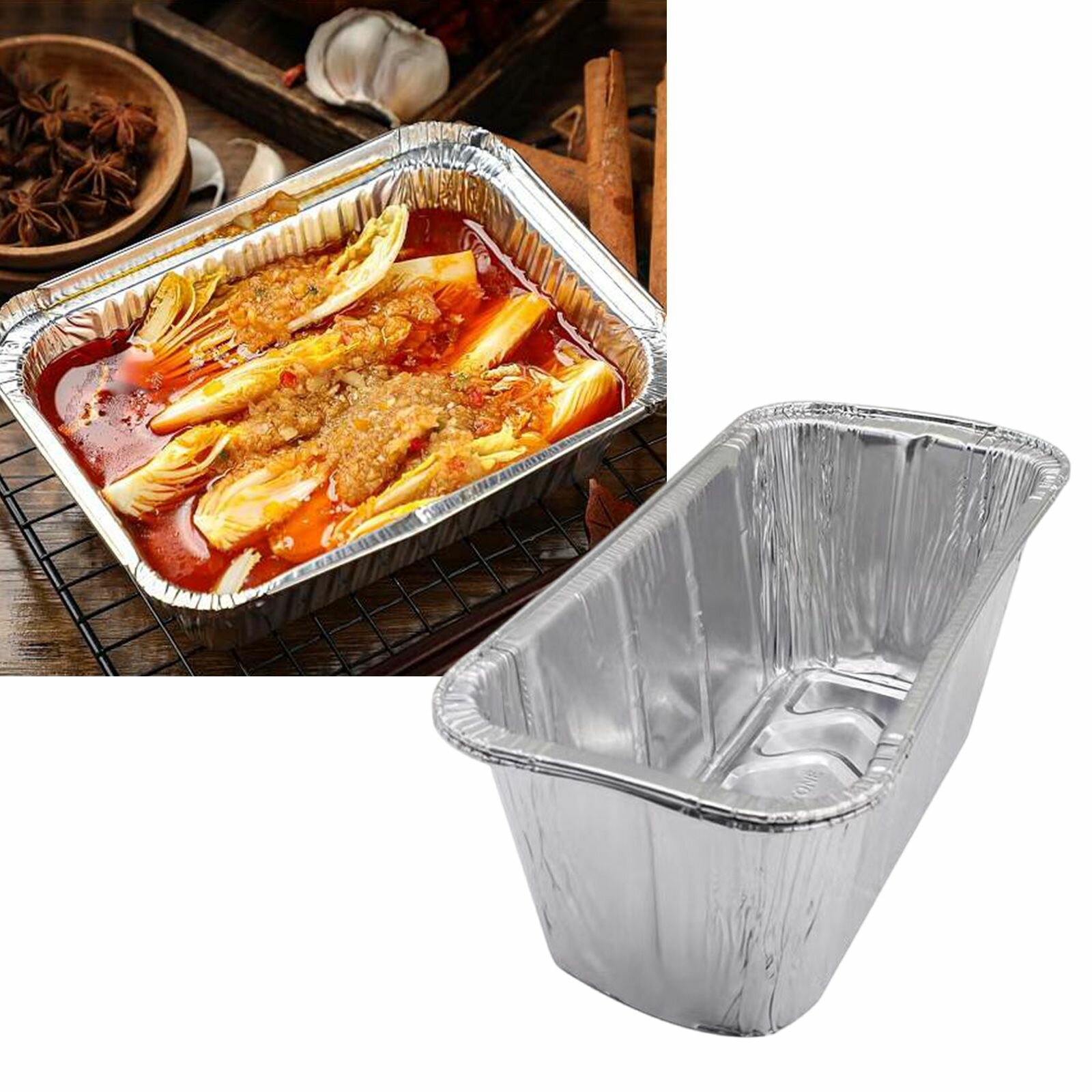 30 шт алюминиевых поддонов для жира подходят различных моделей грилей