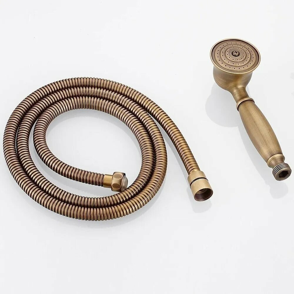 Лейка для душа со шлангом 150см (душевой комплект) ретро, цвет бронза GK-YUDIS