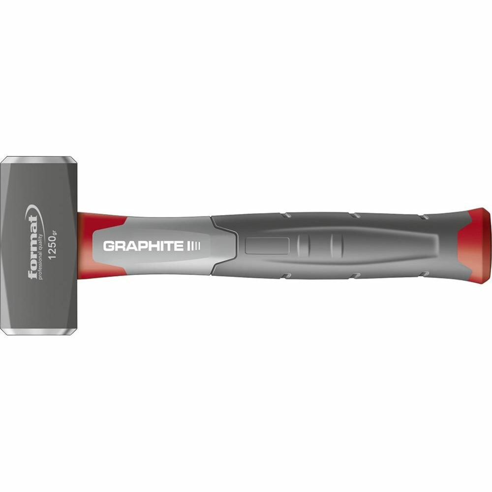Молоток-кувалда слесарная 1500 гр. GRAPHITE с рукояткой из стекловолокна FORMAT 6753 1500 Fplus