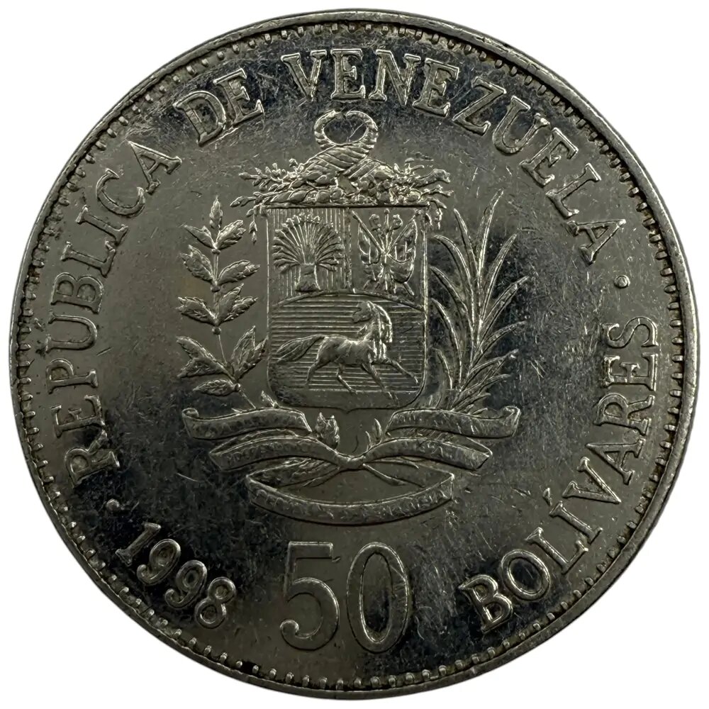 Венесуэла 50 боливаров 1998 г.