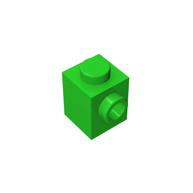 Gobricks пластиковый кубик 1x1 изумрудный (043)