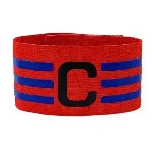Футбольная капитанская повязка на руку для детей и взрослых, регулируемая футбольная Красный, Red
