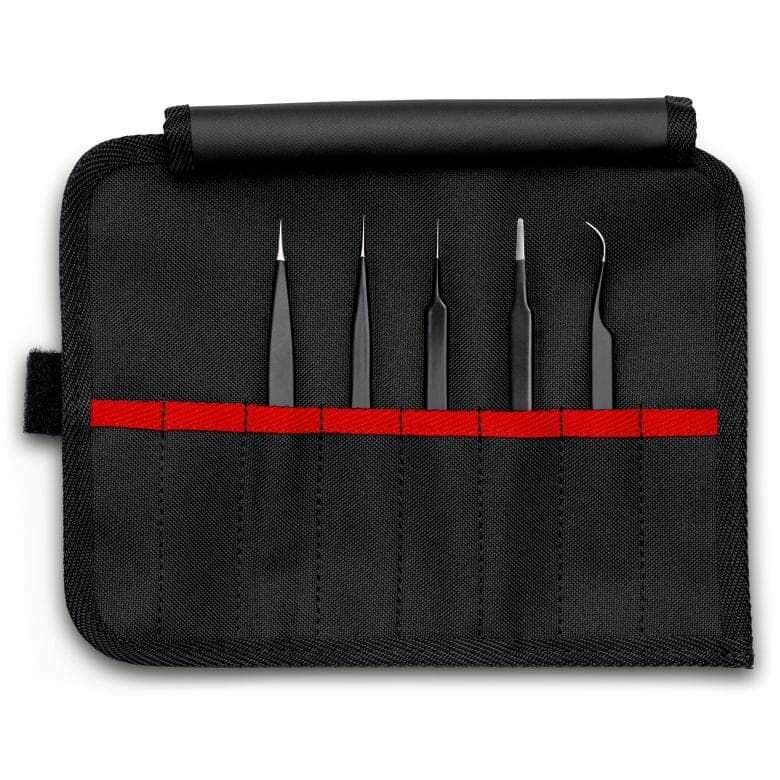 Набор пинцетов универсальных ESD, 5 пр, KNIPEX 92 00 01 ESD /6505 0500 Fplus