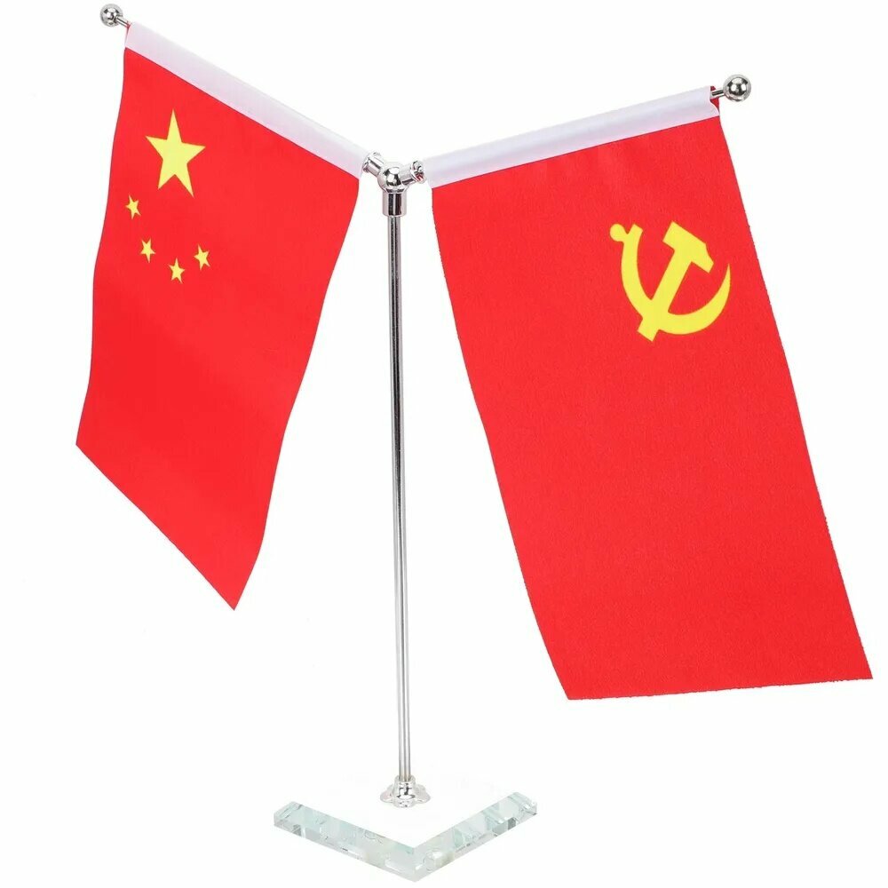 Подставка для Флага, Офисный Держатель, Красный, Нержавеющая Сталь, 34.00X32.00X8.00 См, 1 Комплект