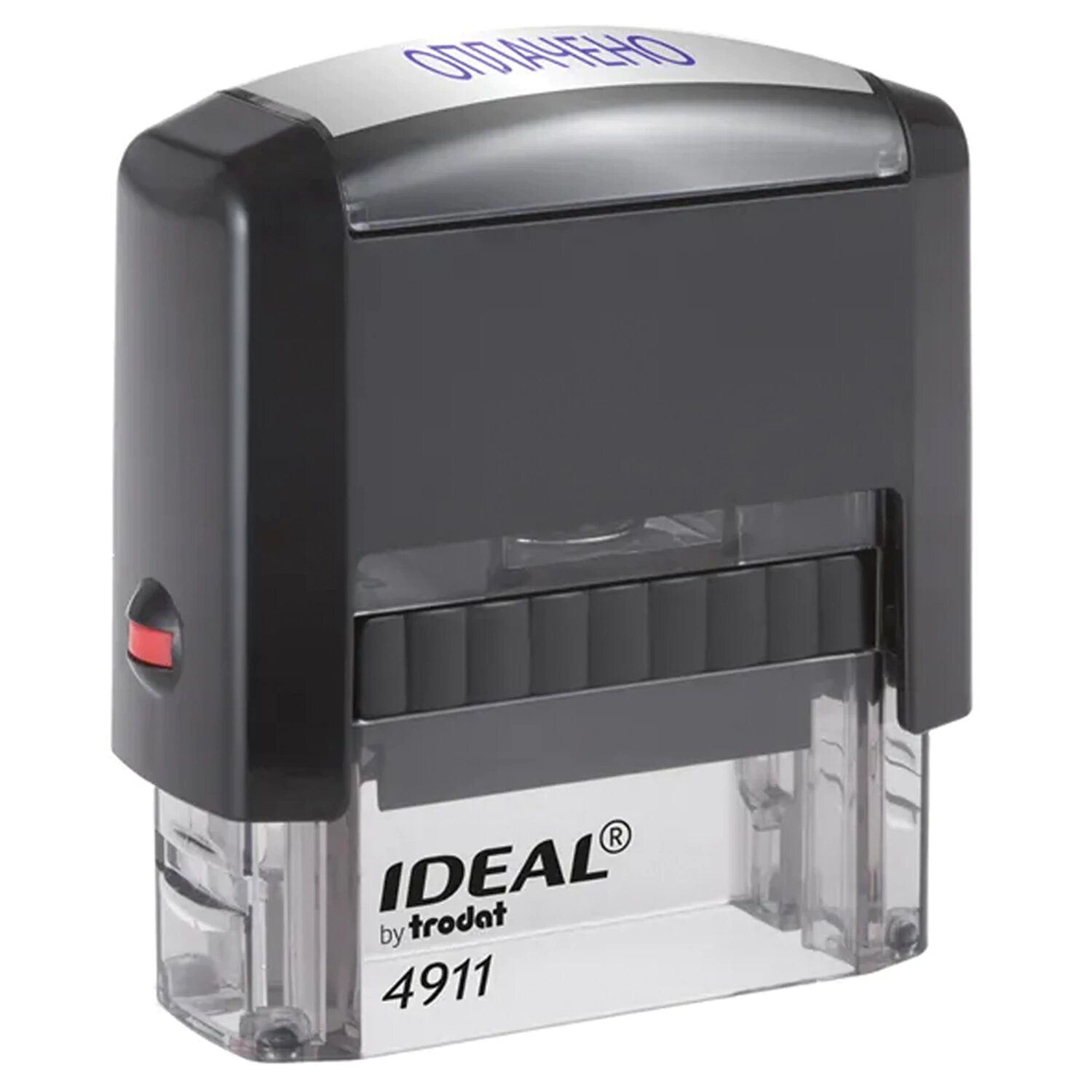 Штамп стандартный "оплачено", оттиск 3814 мм, синий, TRODAT IDEAL 4911 DB-1.2