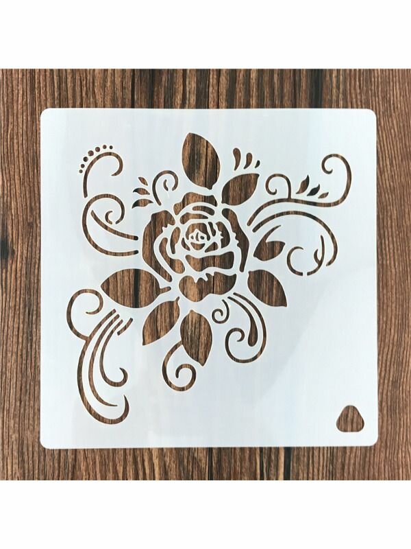 Шаблон для рисования цветов, трафарет-инструмент для творчества и декора, идеален для скрапбукинга, открыток и художественных цветочных эскизов