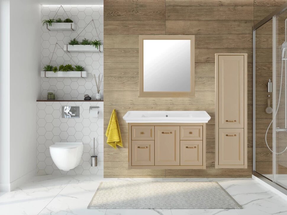 Комплект мебели капучино матовый 105,8 см ASB-Woodline Толедо