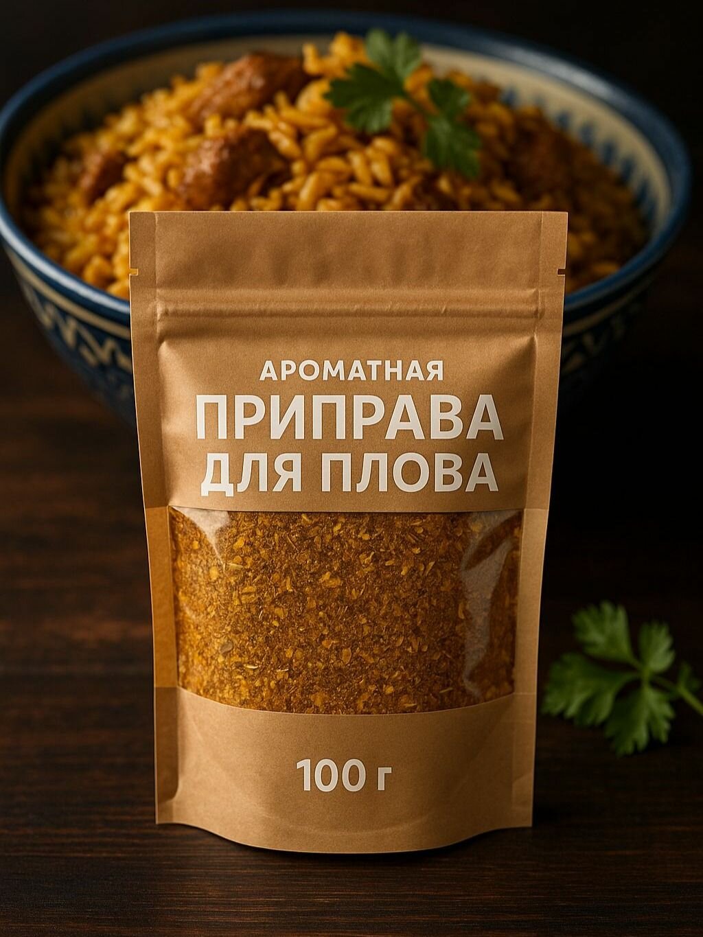 Приправа для плова Кавказская, ароматная смесь специй без усилителей вкуса, 100 г