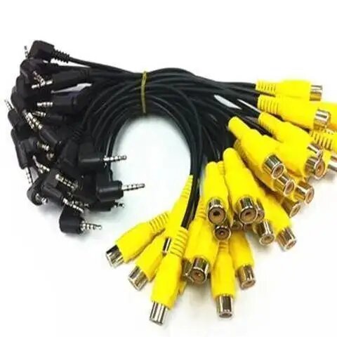 1 шт, автомобильная камера заднего вида, парковочная камера заднего вида, автомобильный видеокабель для навигации, кабель для GPS-камеры, кабель-переходник RCA на 2,5 мм, AV-конвертер