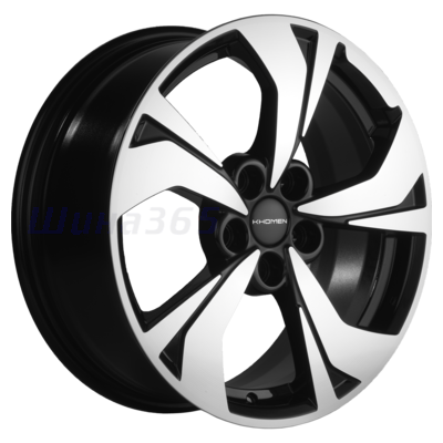 Литой колесный диск Khomen Wheels KHW1724 (Nissan Juke) 7x17/5x114,3 ET35 D66,1 Black-FP