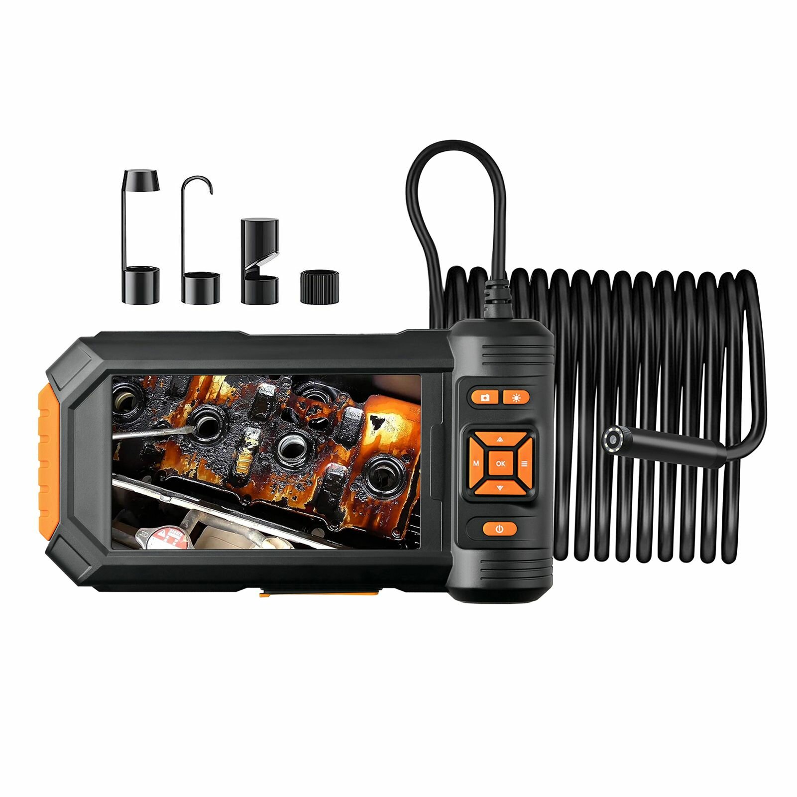 Эндоскопическая камера с подсветкой, HD 1080P бороскоп с 5