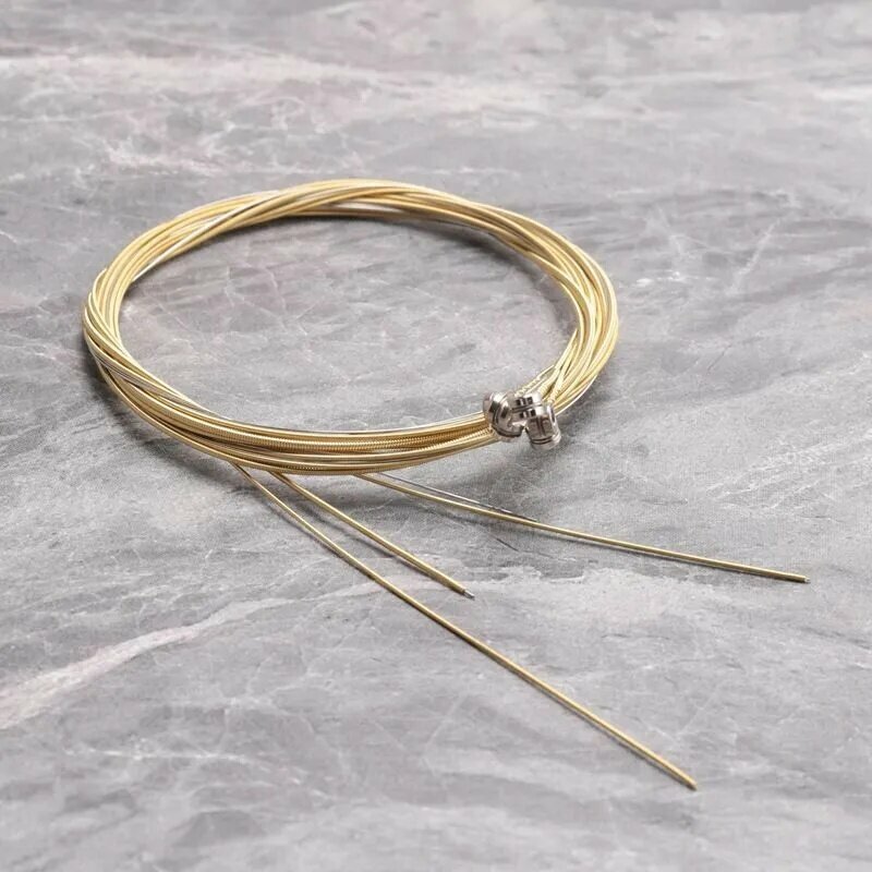 Набор 6 металлических струн совместим с акустической гитары 1 метр м новый