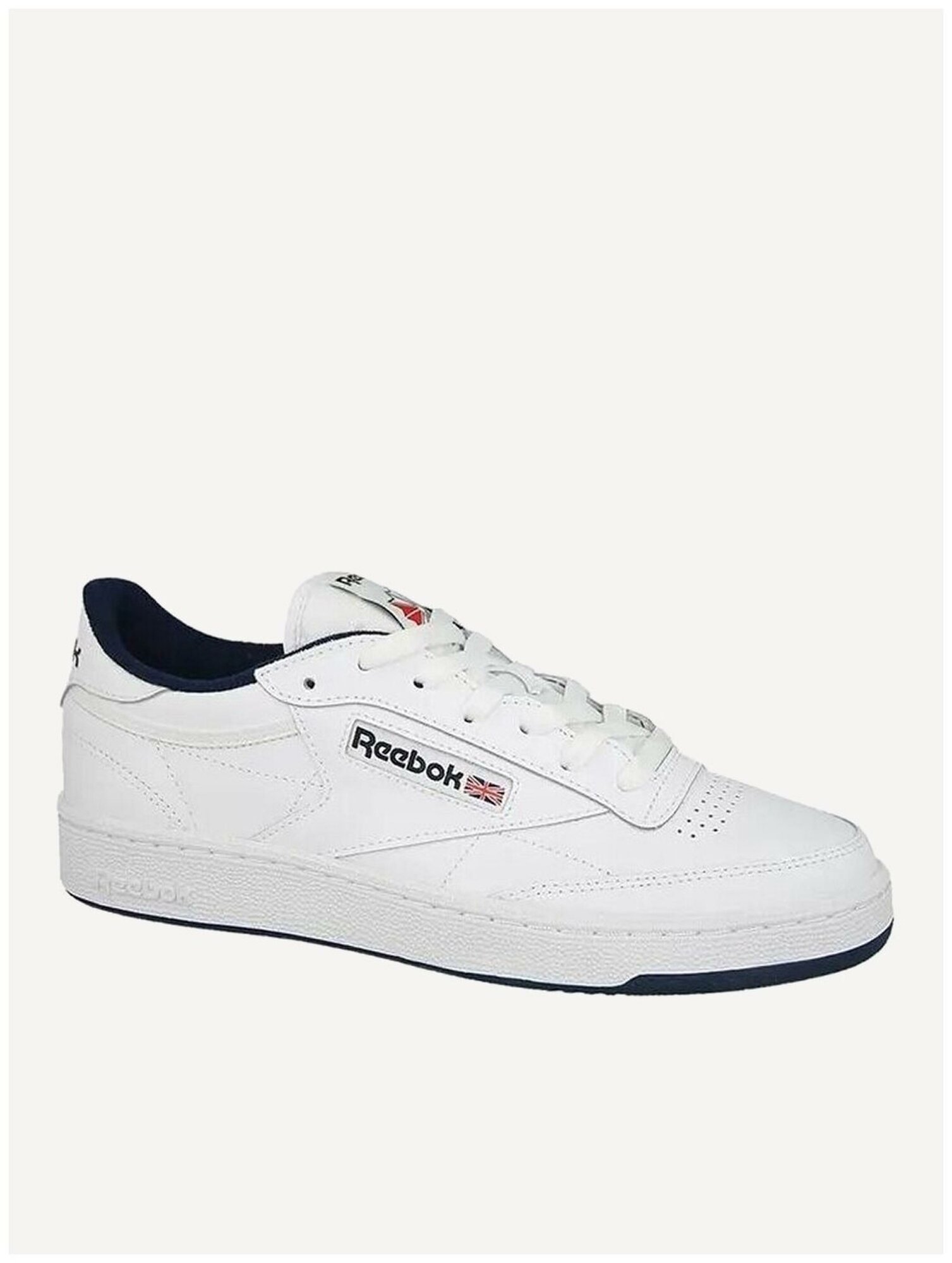 Кроссовки Reebok Club C 85, размер 11,5 US, белый/синий — фото 1