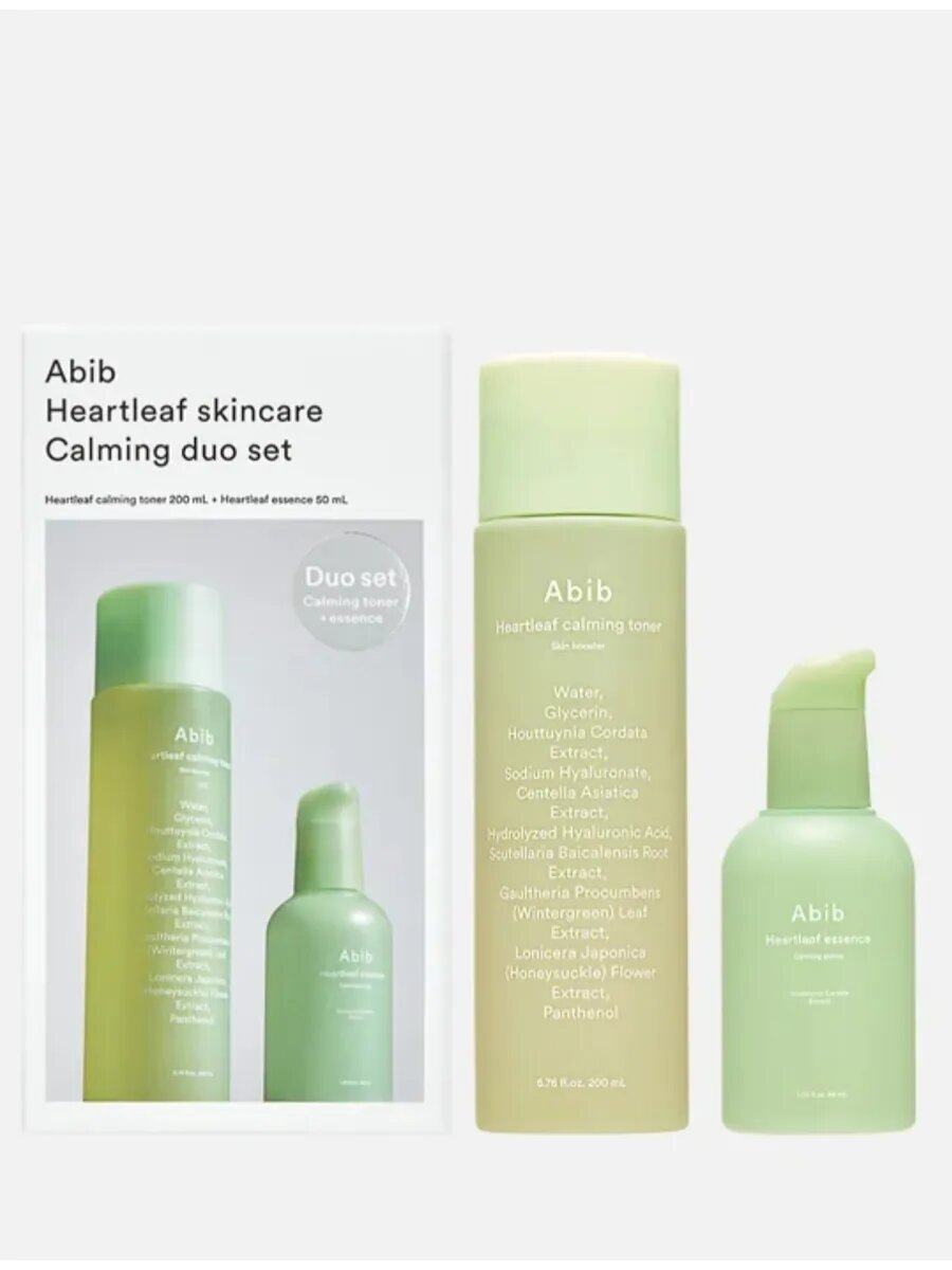 Набор ухода за кожей лица ABIB heartleaf skincare calming duo set
