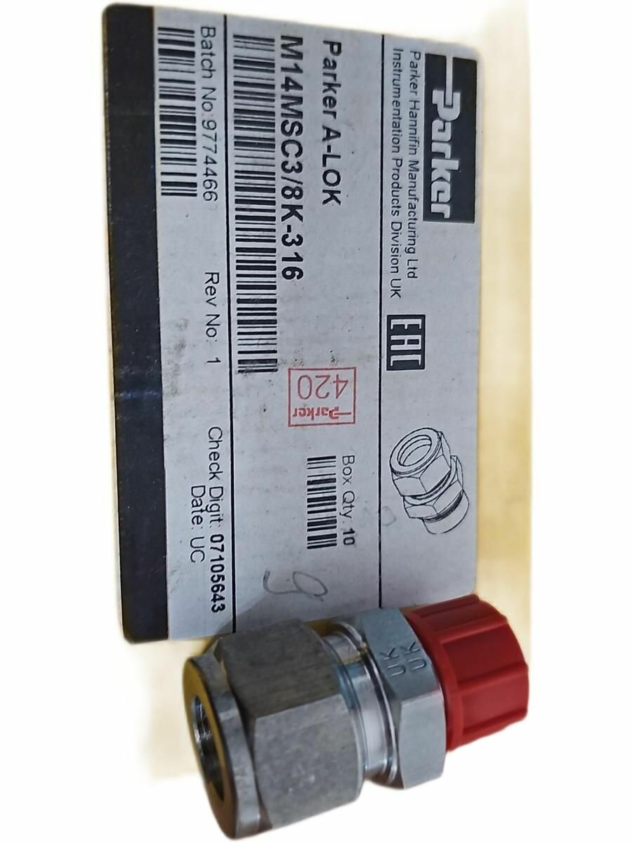 Трубный фитинг Parker M14MSC3/8K-316 — фото 1