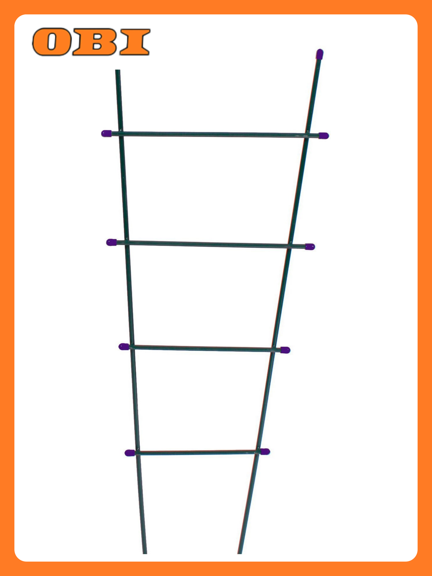 Шпалера Клевер-С, для вьющихся растений, металл, 55x122x2 см, зеленая