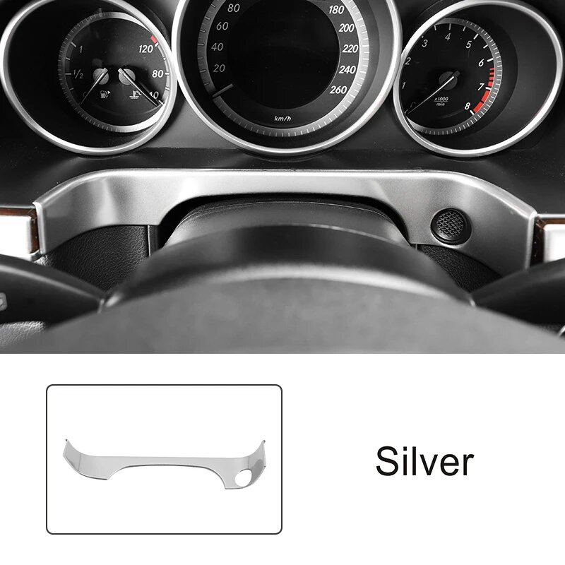 Для Mercedes Benz E Class W212 2014-2015 автомобильная приборная панель, декоративная крышка, накладка из нержавеющей стали, наклейка, аксессуары для интерьера