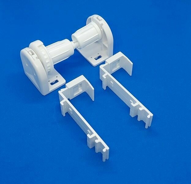 Механизм управления ROLLA 19 белый 1 комплект, с накидным регулируемым кронштейном без сверления для рулонных штор с трубой диаметром 17-19 мм