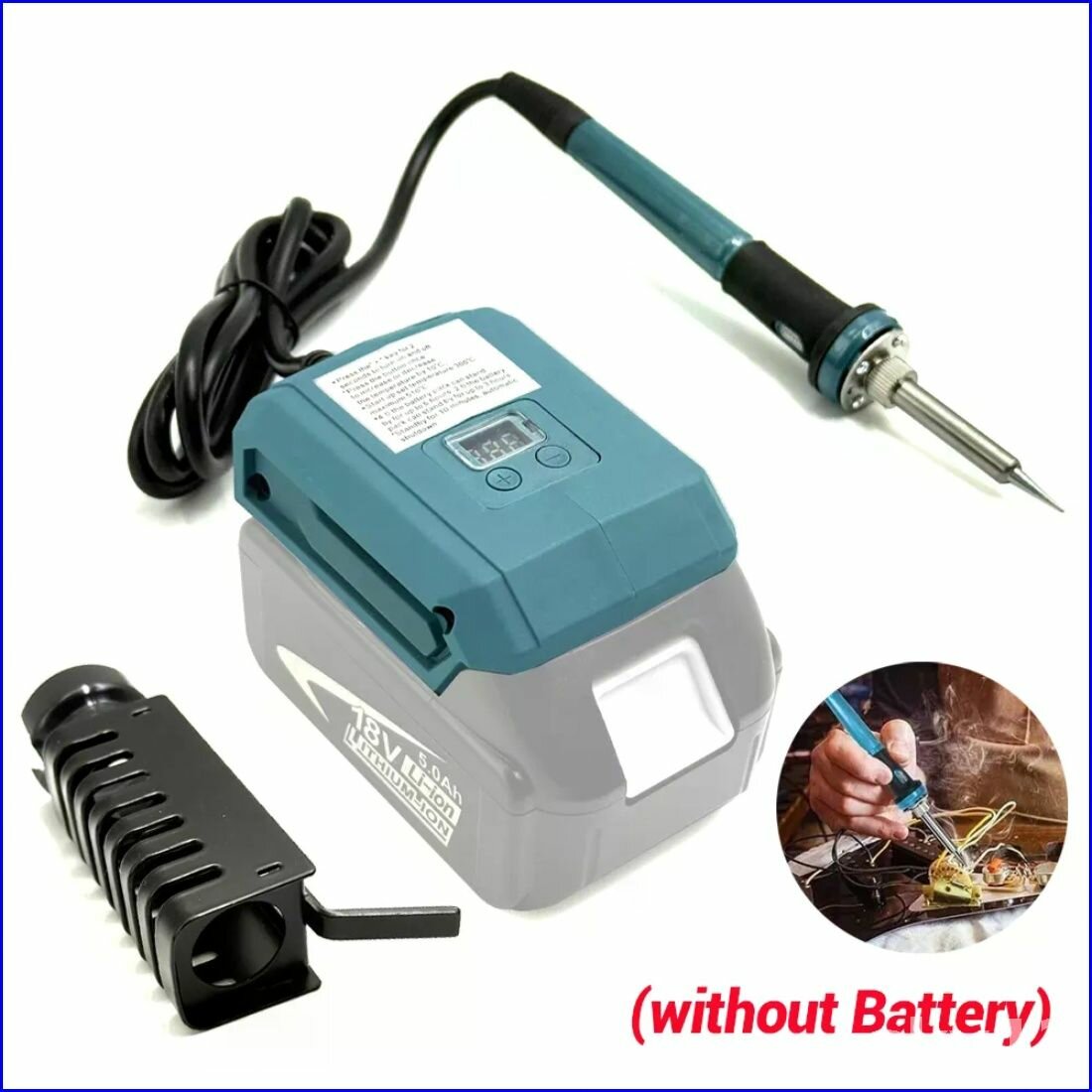 Паяльник мощностью 60 Вт для литий-ионного аккумулятора Makita 18 В