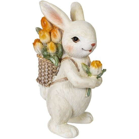 Фигурка декоративная Remeco Collection "Заяц с корзиной " 5х7х10 см
