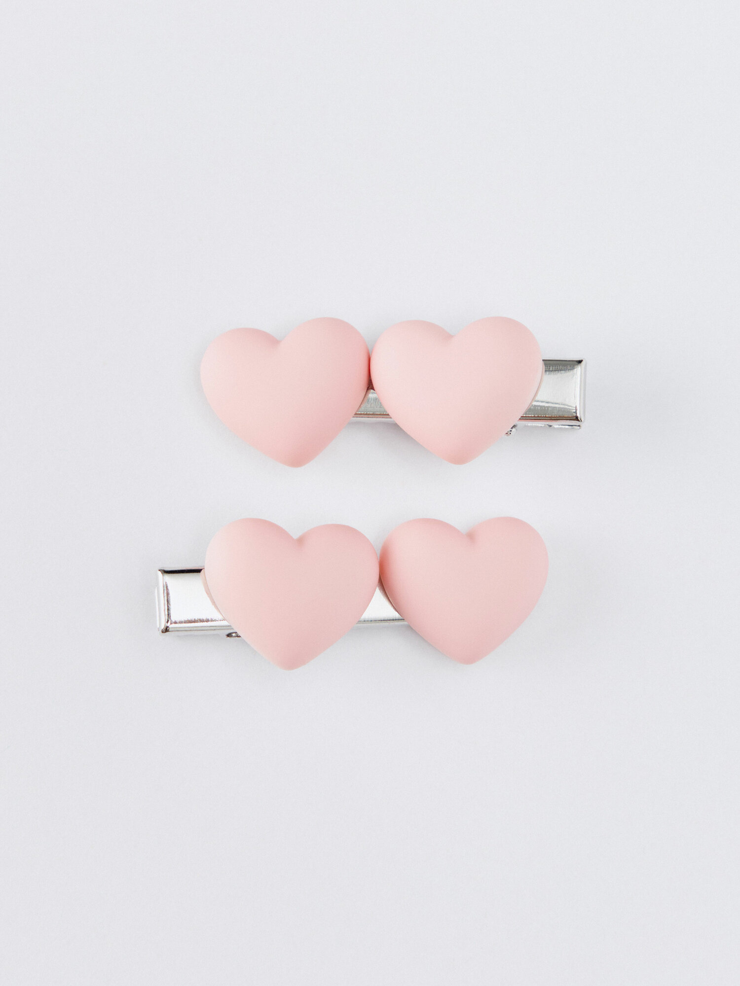 Заколки SELA, для девочек, с декором, розовый, пластик, 2 шт