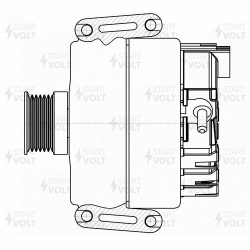 Генератор для а/м Mercedes-Benz V W447 (14-)/GLC X253 (15-) 2.1CDI 250A, STARTVOLT LG1550