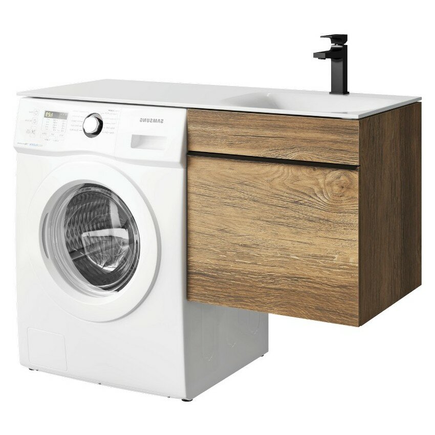 Тумба с раковиной Aqwella Terra TER01051DB дуб балтийский правая