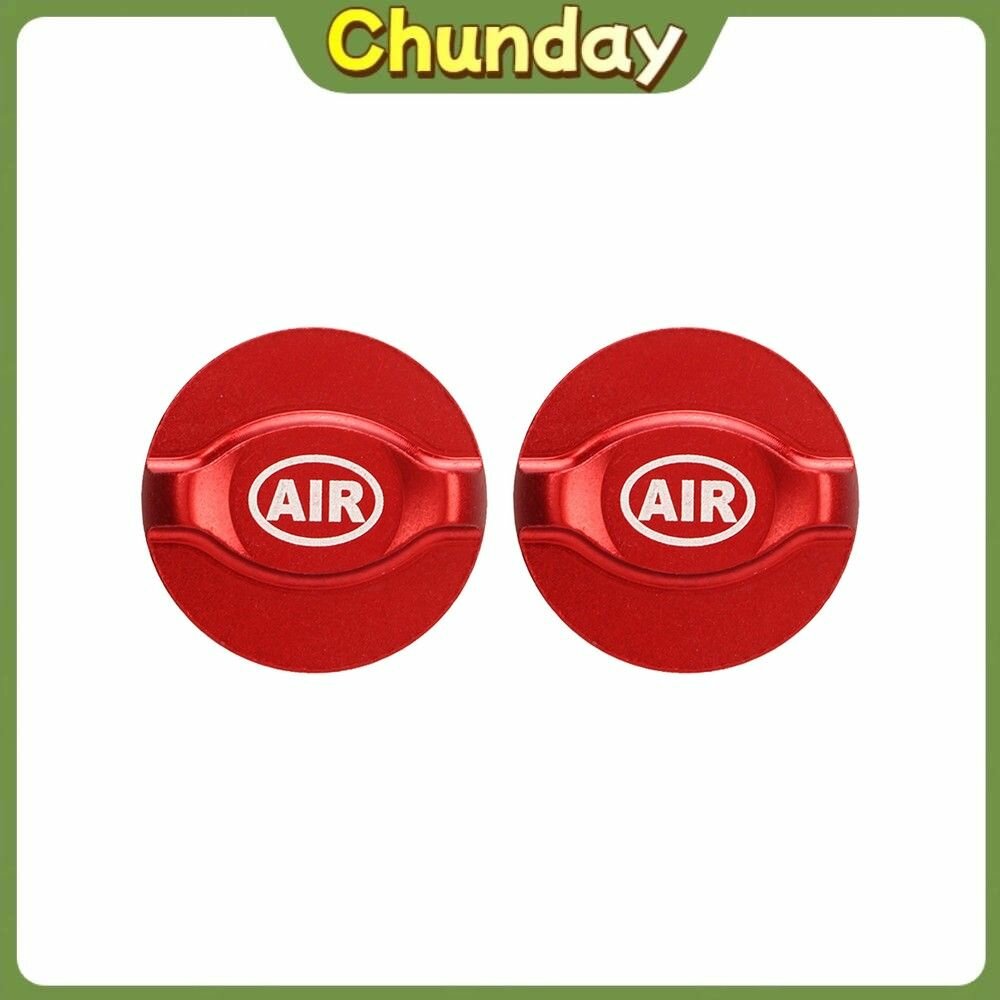 2шт крышка передней вилки, алюминиевый сплав, красные