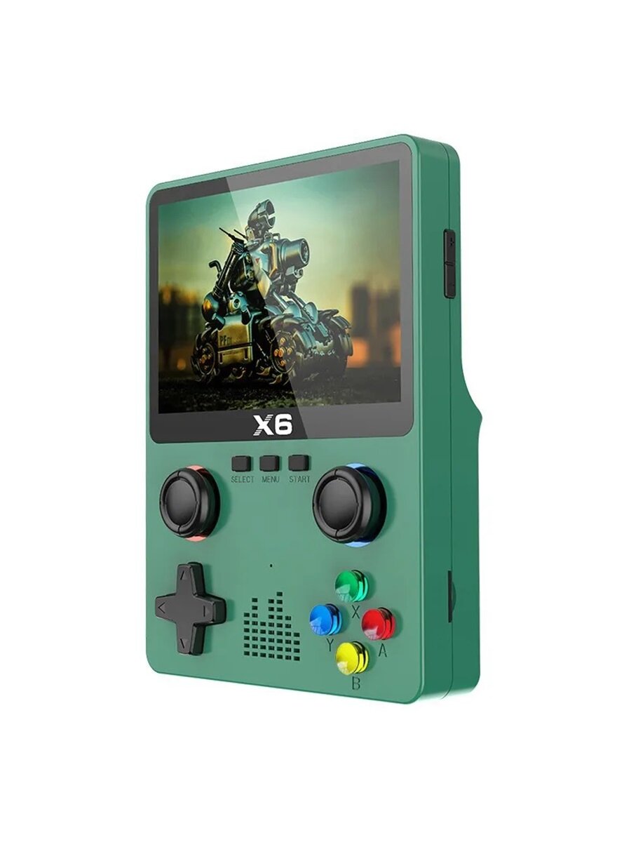 Оригинальный Портативный игровой плеер X6 с 3,5-дюймовым IPS-экраном, двойной джойстик, 11 симуляторов, игровая приставка GBA для детских подарков