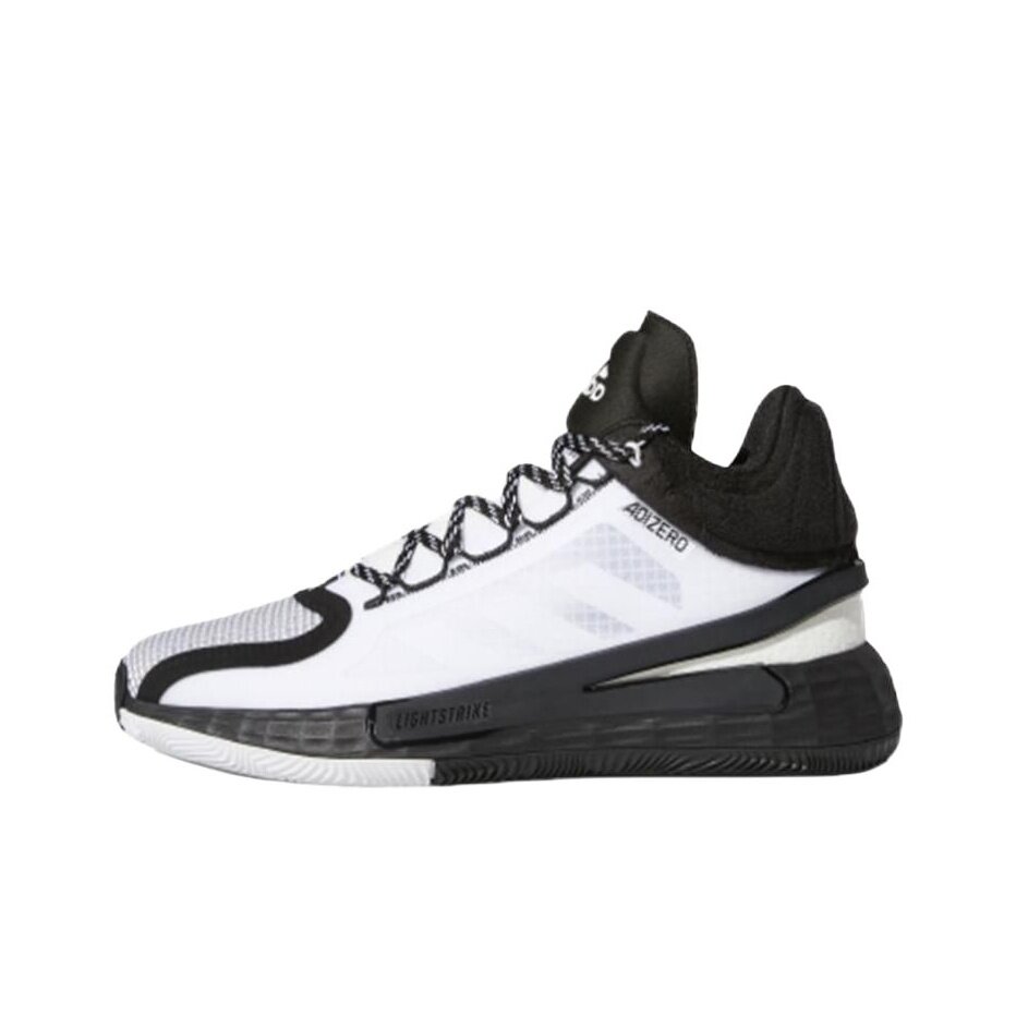 Кеды adidas D rose 11, размер EU 47 стопа (29CM), черный/белый — фото 1