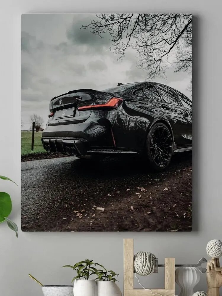 Алмазная Мозаика "БМВ BMW" 40х50 См Алмазная Вышивка / Картина Стразами Подарков / Украшения