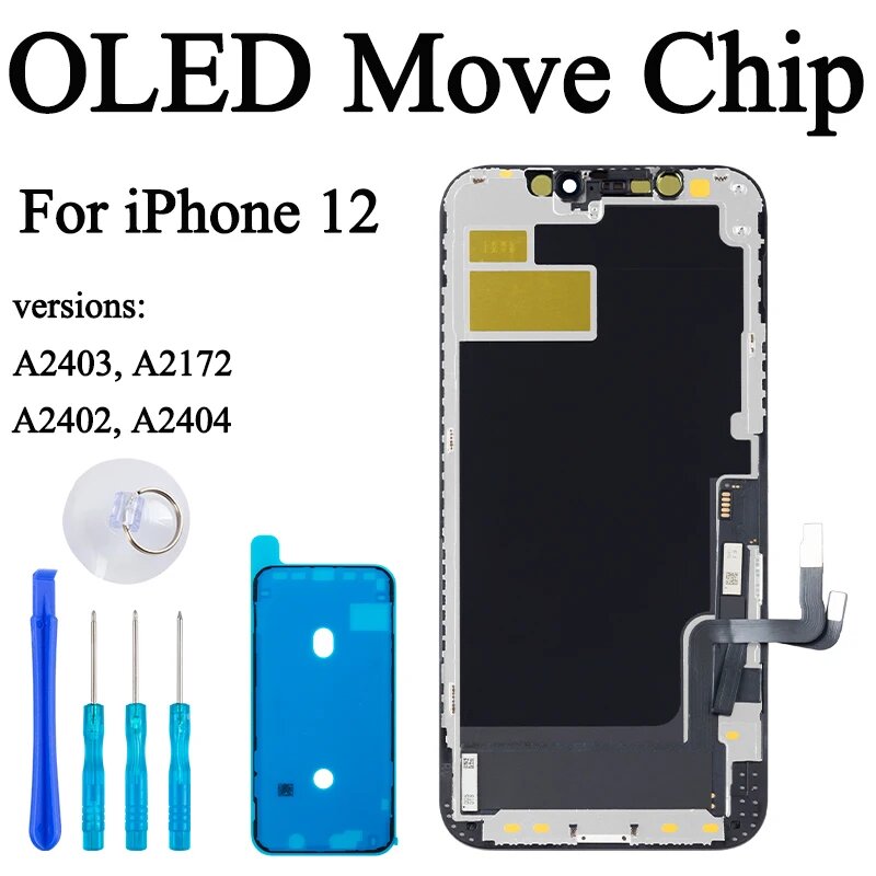 ЖК-дисплей с перемещением чипа для iPhone X, оптовая цена, заводской дисплей для iPhone Xs Xr 11, 12, 13, 14 Pro Max, замена экрана