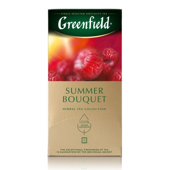 Чай Greenfield Summer Bouquet, фруктовый, 25 пакетиков