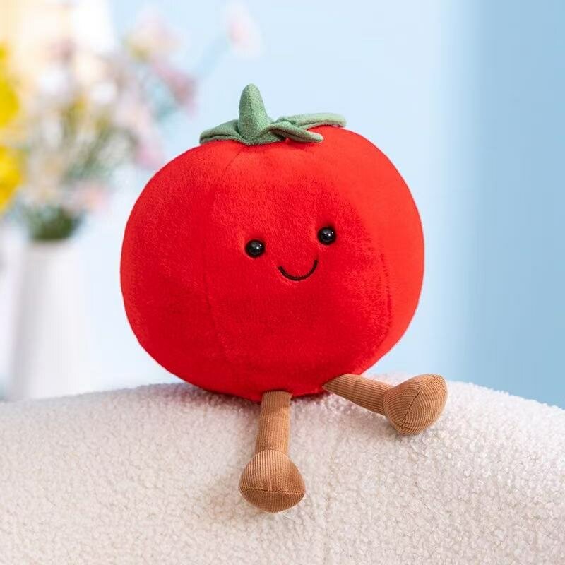 Плюшевая игрушка Jellycat Fruit Party, томат-черешня, груша, мягкая кукла, милый праздничный подарок оптом