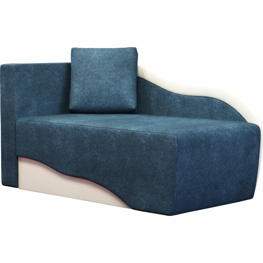 Диван кушетка Наш Диван Малютка А19 велюр синий