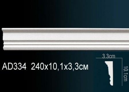 Молдинг для Ремонта Perfect AD334 Д240xШ3.3xВ10.1 см /Перфект.