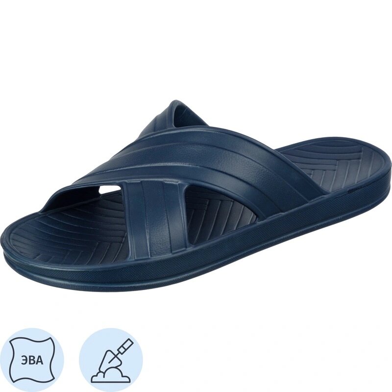 Тапочки (сланцы) ЭВА Немо муж. цвет синий р.37