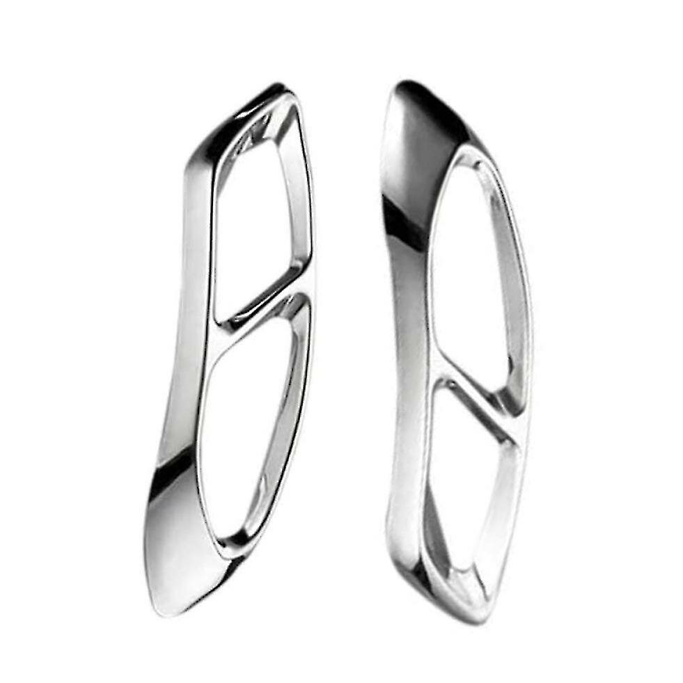 Крышка концевой трубы выхлопной системы для Ford Mondeo/fusion Sedan 2013-2020, материал нержавеющая сталь, цвет серебристый, в комплект входят 2 штуки