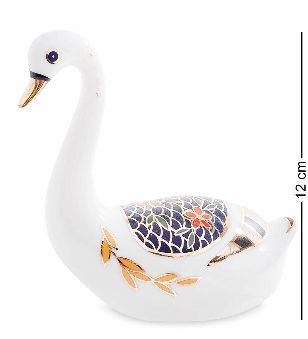 Фигура Лебедь 5' A13265 разностор, Фарфор