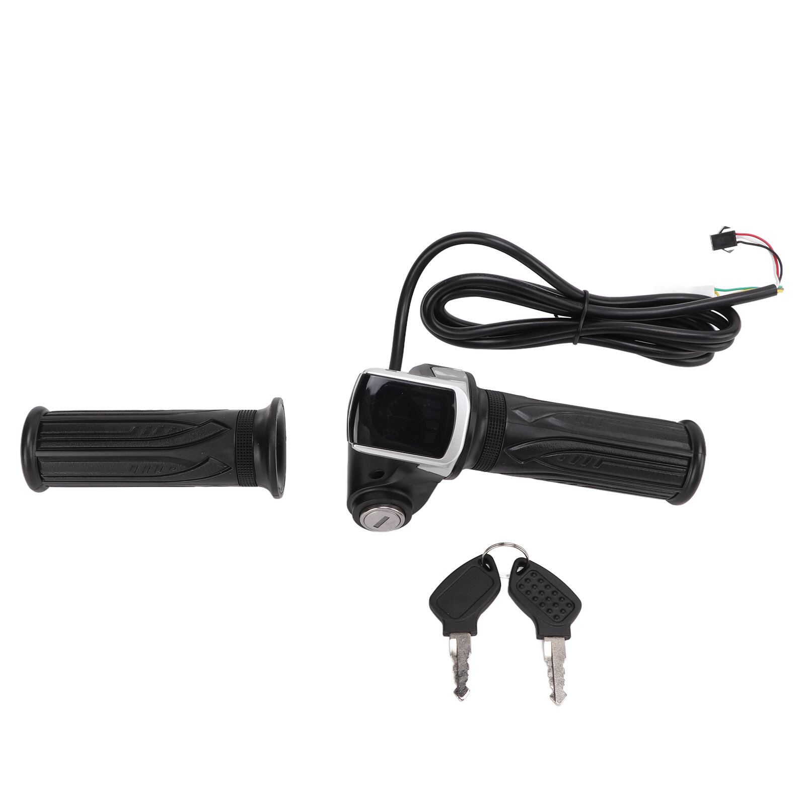 Электровелосипед со светодиодным дисплеем, рукояткой газа, рулем, индикатором заряда батареи, выключателем питания, ключом, 48 В.