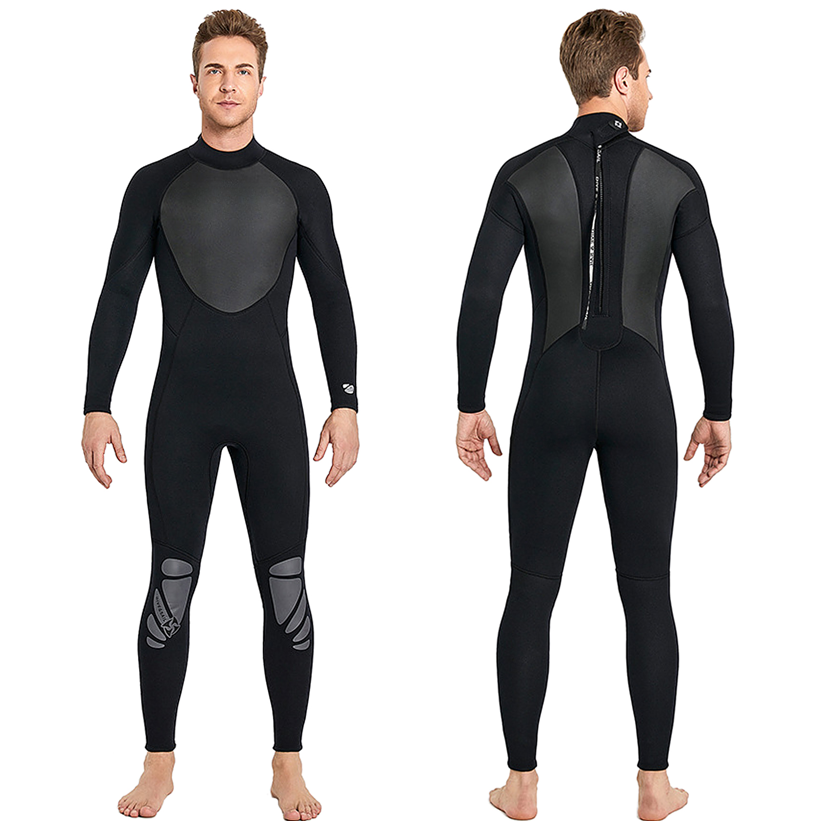 3mm Костюм для ныряния мужской неопреновый полный для снорклинга скуба серфинга, размеры S/M/L/XL/2XL/3XL, цвета синий/черный, материал 0.5mm нейлон + 2.5mm неопрен, вес approx. 1.5 кг / 3.3 фунта, в комплект входят 1 шт. Костюм для ныряния