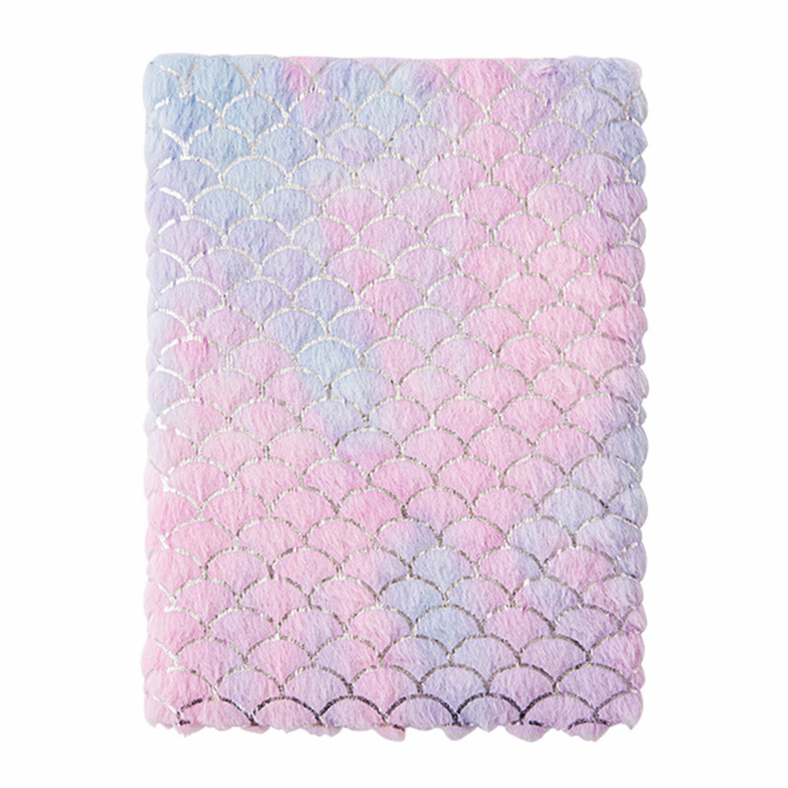 Плюшевый дневник градиентного цвета, 80 страниц, универсальный блокнот-журнал для студентов, рыбья чешуя