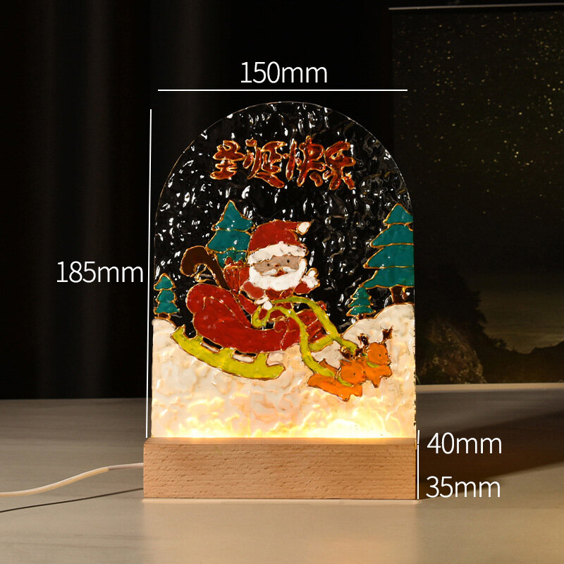 DIY креативный детский акриловый ночник с прозрачным эффектом водяных волн, настольный атмосферный свет, подарок на день рождения